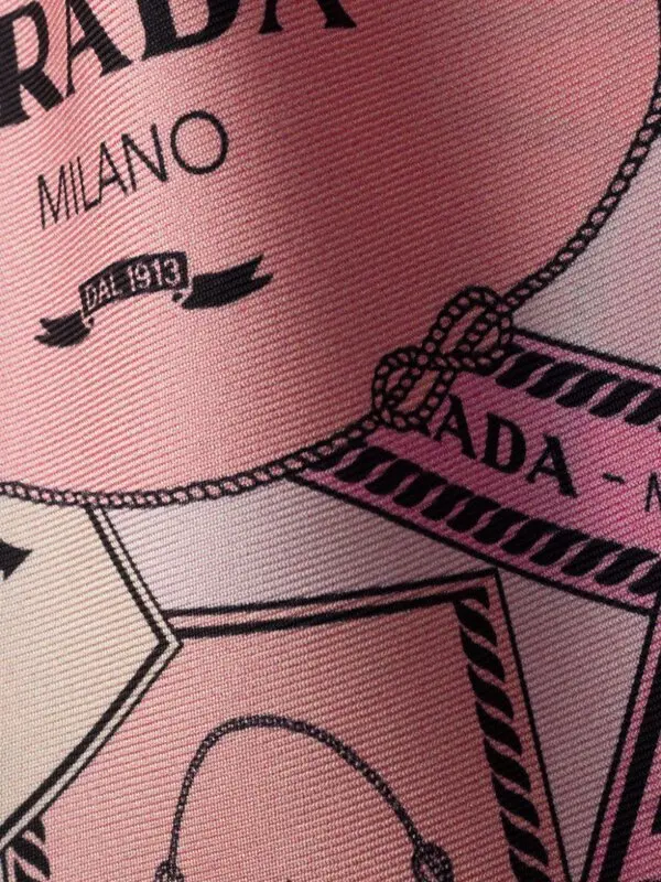Prada Printed Twill Scarf
