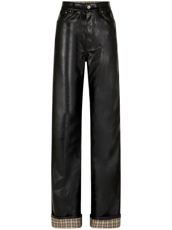 Rabanne Faux-leather Flared Trousers