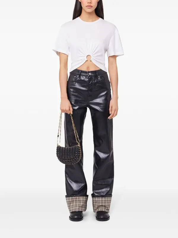 Rabanne Faux-leather Flared Trousers