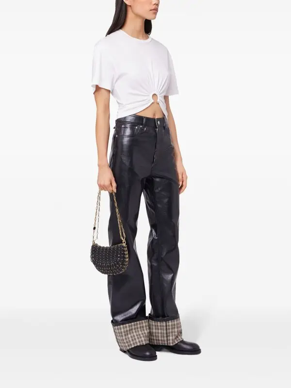 Rabanne Faux-leather Flared Trousers