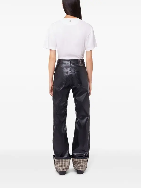 Rabanne Faux-leather Flared Trousers