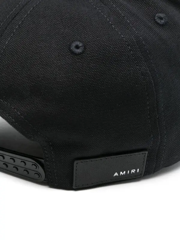 Amiri Logo-embroidered Cap - Black