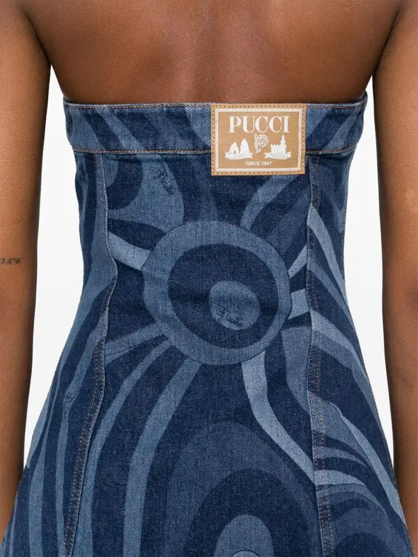Emilio Pucci Iride-Print Mini Dress - Blue