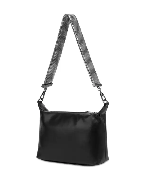 Moschino Logo Shoulder Bag - Black