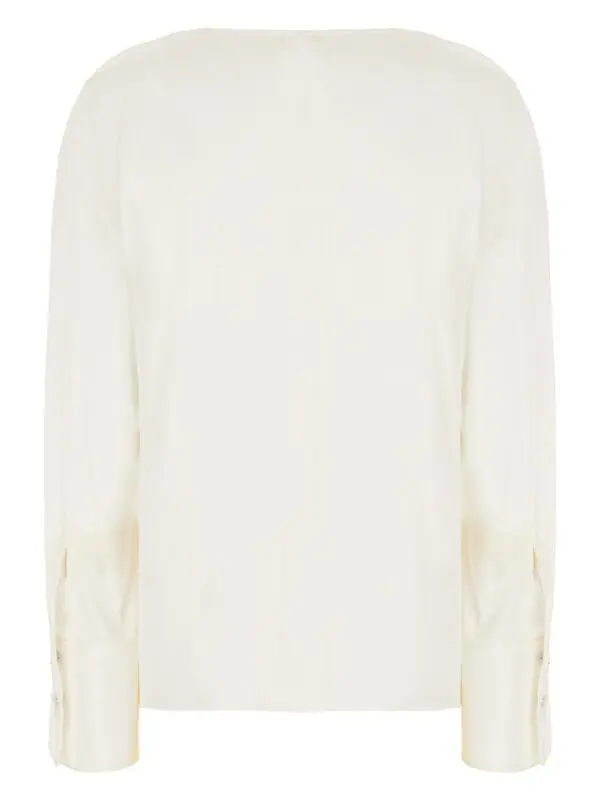 Hugo Twist-front Blouse - White
