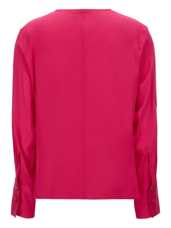 Hugo Twist-detail Blouse - Pink