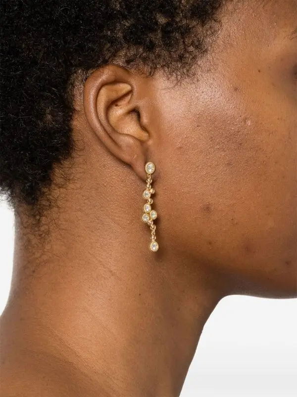 LEANDRA 18k Yellow Moni Diamond Earrings