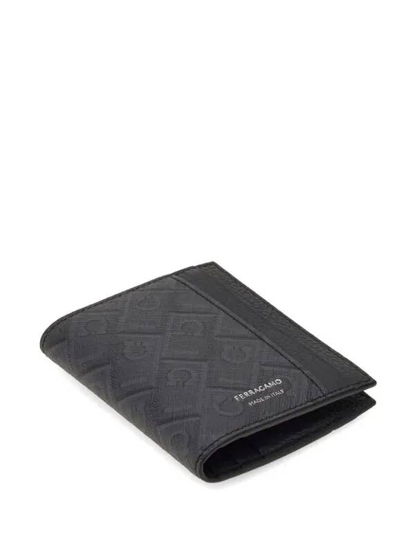 FERRAGAMO Monogram Card Holder - Black