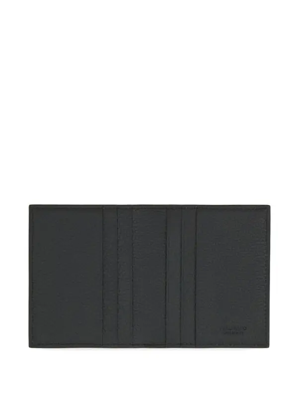 FERRAGAMO Monogram Card Holder - Black