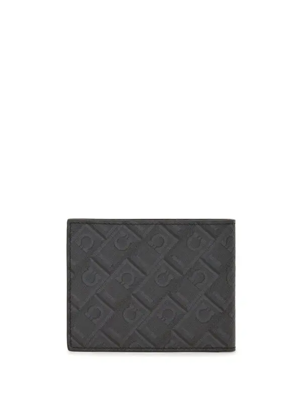 FERRAGAMO Monogram Wallet - Black