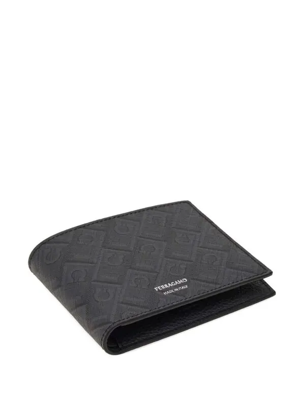 FERRAGAMO Monogram Wallet - Black