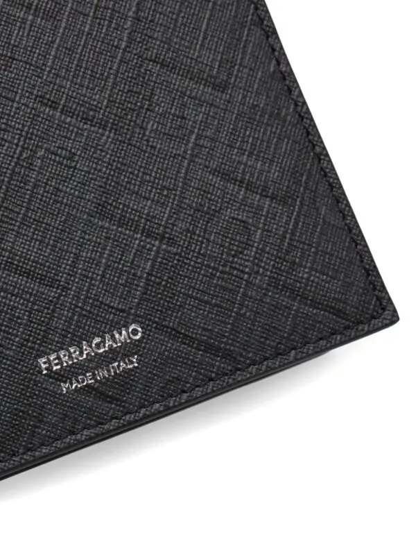 FERRAGAMO Monogram Wallet - Black