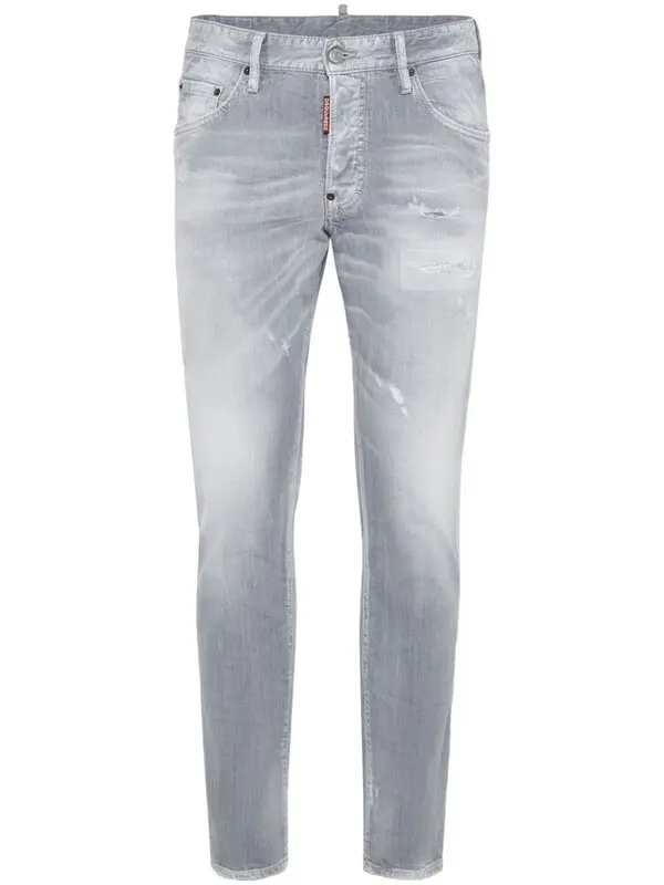 Dsquared2 Washed Tapered Jeans - Grey