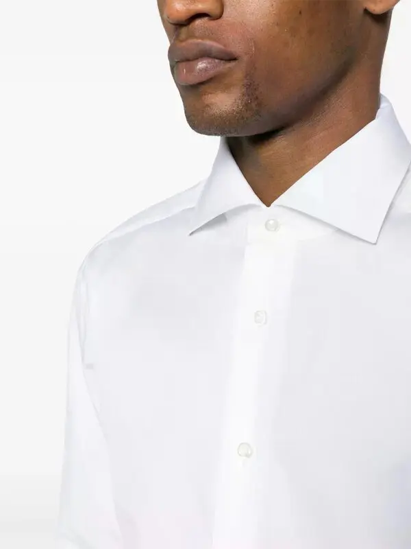 Zegna Tonal Pinstripe-pattern Shirt