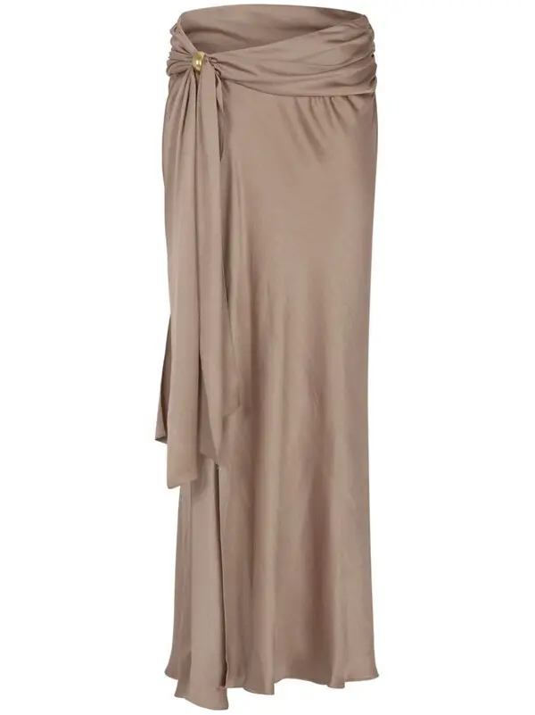 Blumarine Ring-detail Maxi Skirt