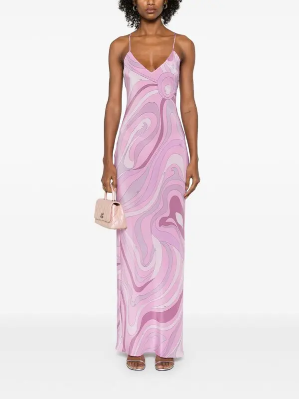 Emilio Pucci Iride-print Maxi Dress