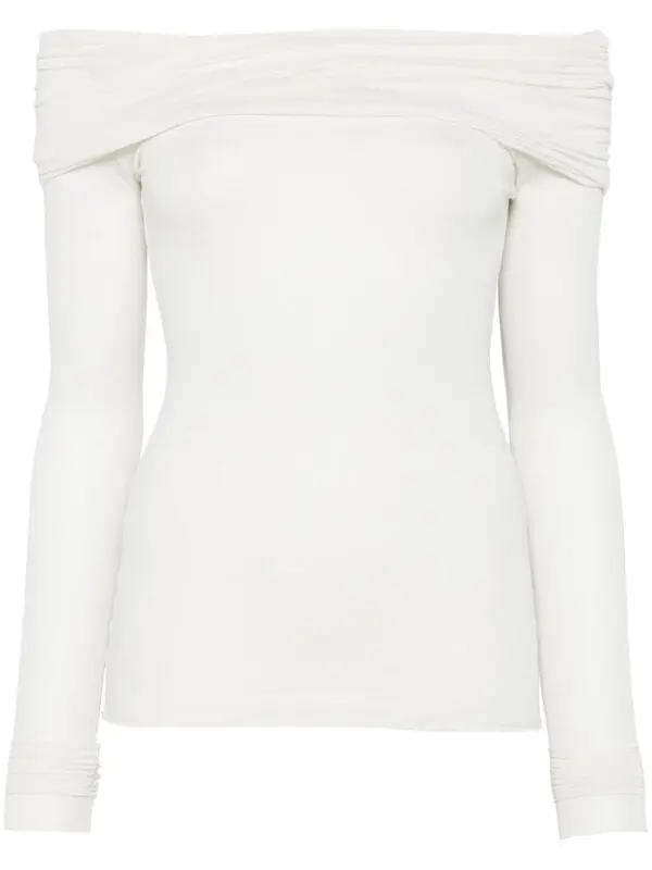 MANURI Amara Off-shoulder Blouse - White