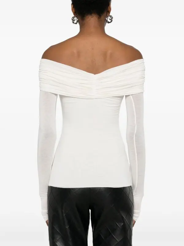 MANURI Amara Off-shoulder Blouse - White