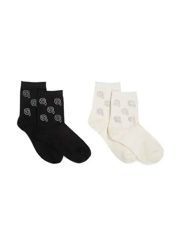 Karl Lagerfeld Ikon Rhinestone Socks