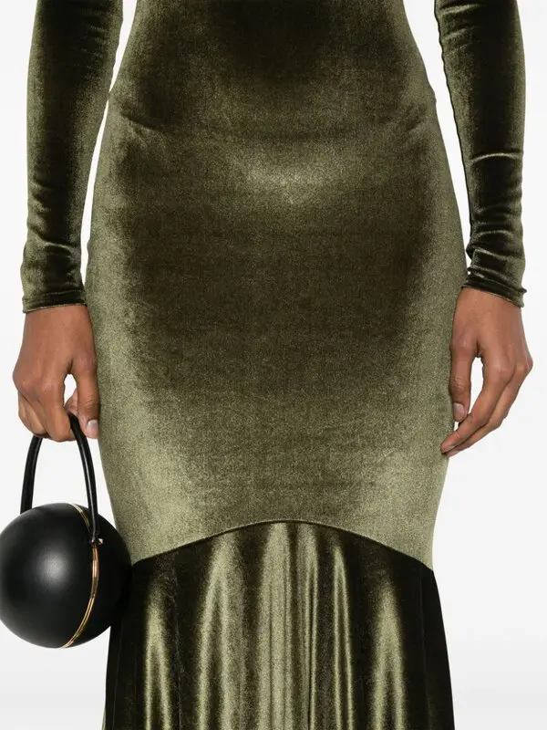 ATU BODY COUTURE Off-shoulder Gown - Green