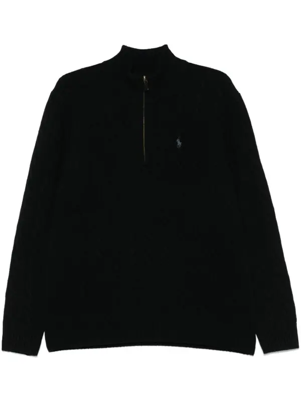 Polo Ralph Lauren Cable-knit Sweater - Black