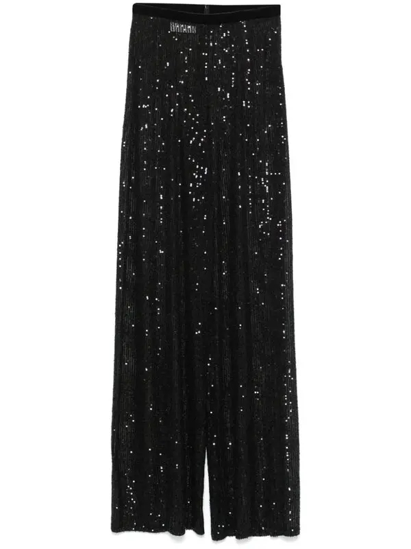 ATU BODY COUTURE Sequinned Palazzo Trousers