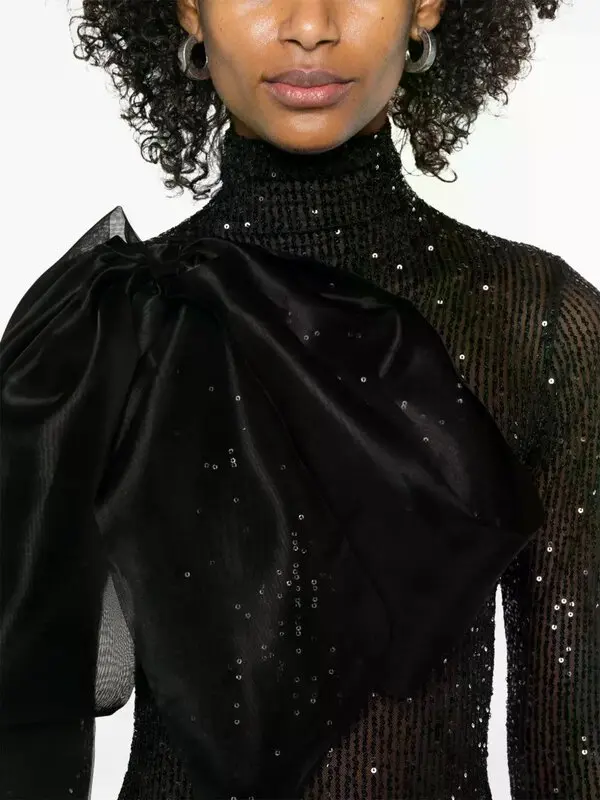 ATU BODY COUTURE Sequinned Maxi Dress - Black