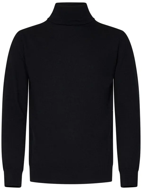 FRANZESE COLLECTION Roll Neck Sweater - Black