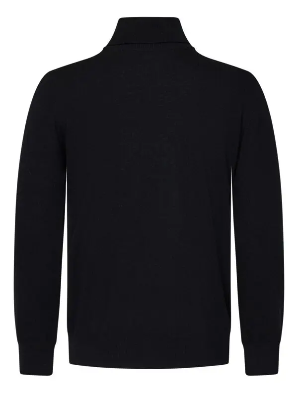 FRANZESE COLLECTION Roll Neck Sweater - Black