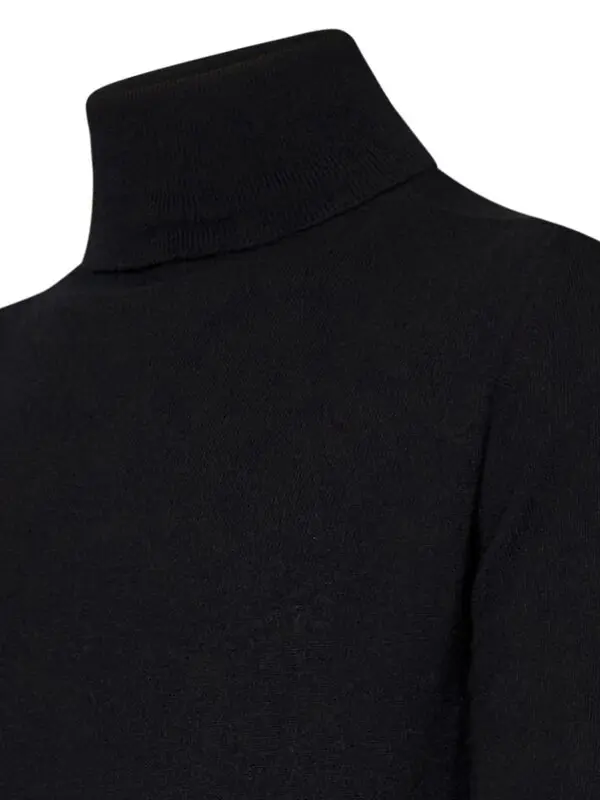 FRANZESE COLLECTION Roll Neck Sweater - Black