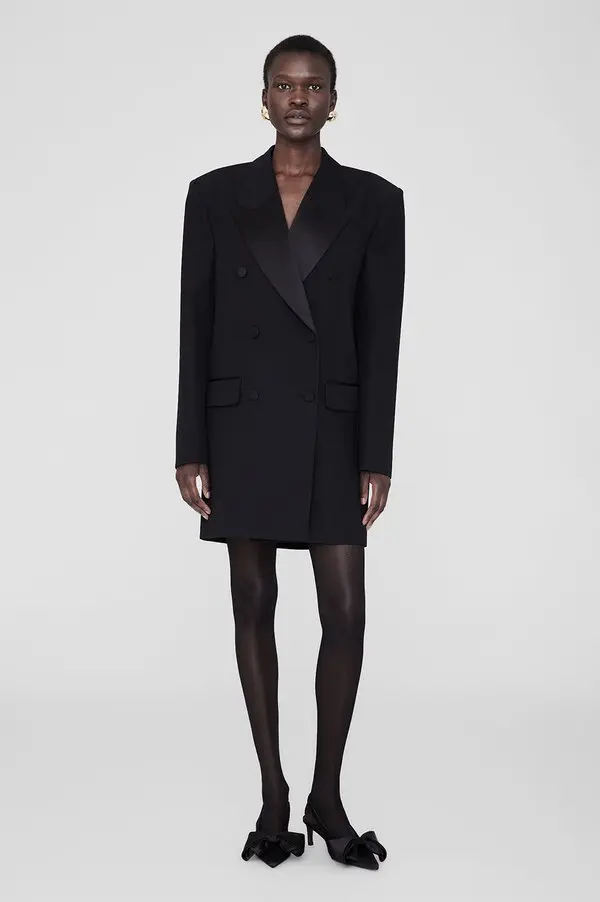 ANINE BING Ross Tuxedo Dress