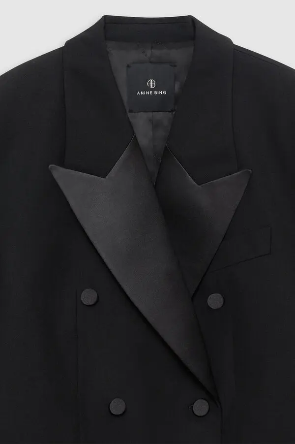ANINE BING Ross Tuxedo Dress