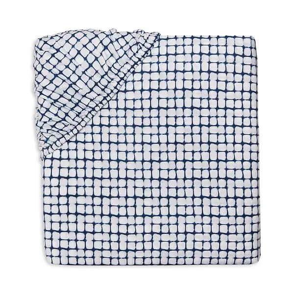 SFERRA Caselle Fitted Sheet, Twin - Navy