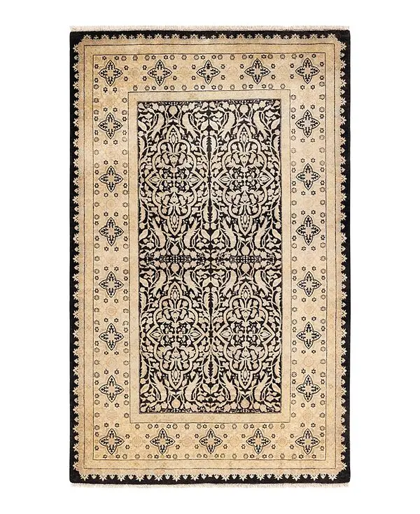 Bloomingdale'S Mogul M1567 Area Rug, 4'2 X 6'7 - Black
