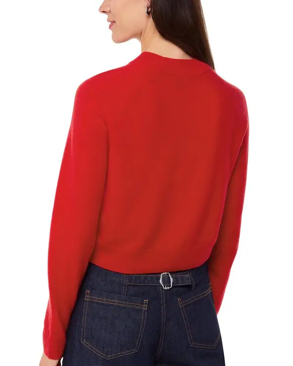 Whistles Cropped Crewneck Cashmere Sweater