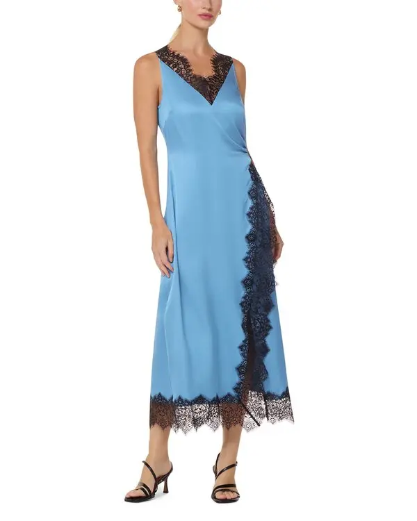Whistles Iris Lace Wrap Dress