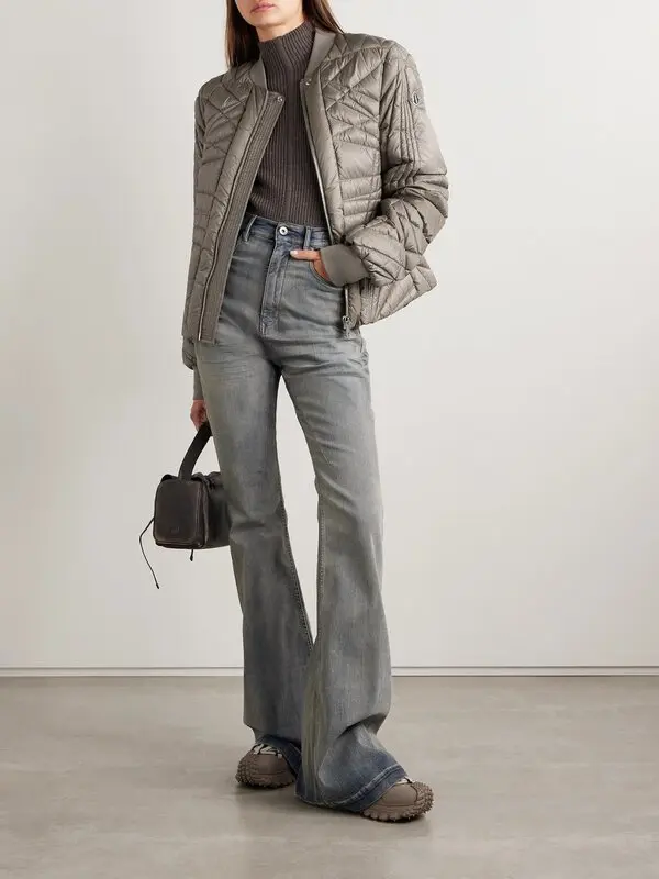 Rick Owens Moncler + Megapenta Quilted Jacket - Brown