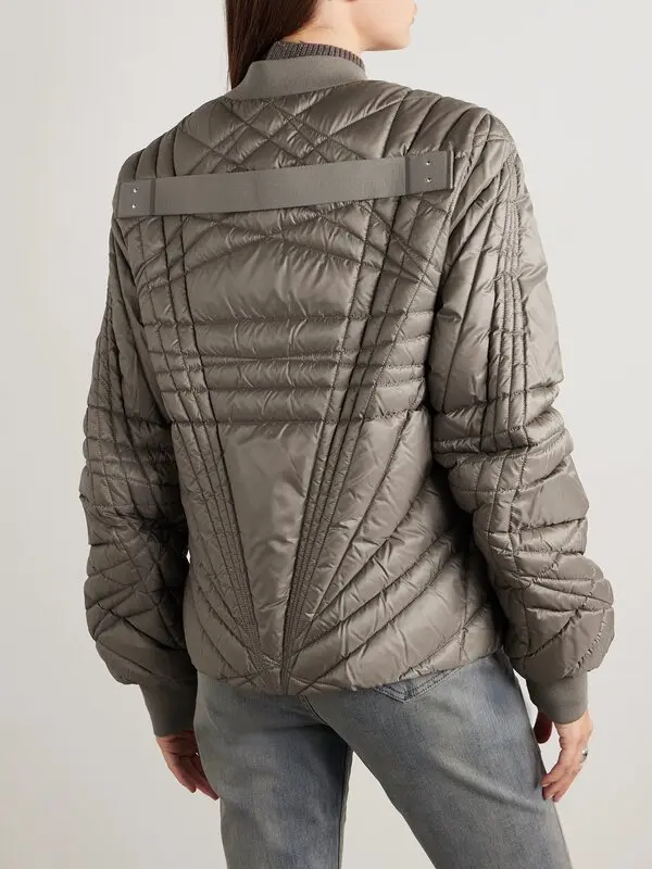 Rick Owens Moncler + Megapenta Quilted Jacket - Brown