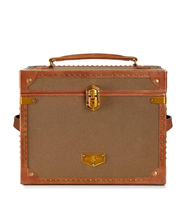 Wolf Vegan Leather Ida Trunk Jewellery Box - Green