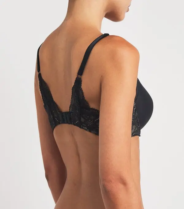 AUBADE Lace-trim Rosessence T-shirt Bra - Black