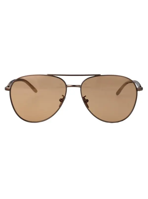 Giorgio Armani 0ar6162 Aviator Sunglasses - Matte Brown