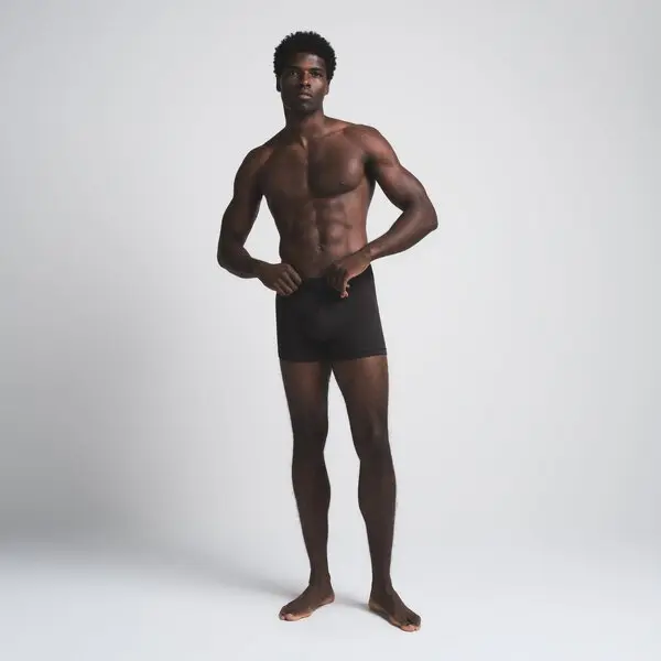 SKIMS 3" Boxer Brief 5 Pack | Black | Small | Cotton - Onyx