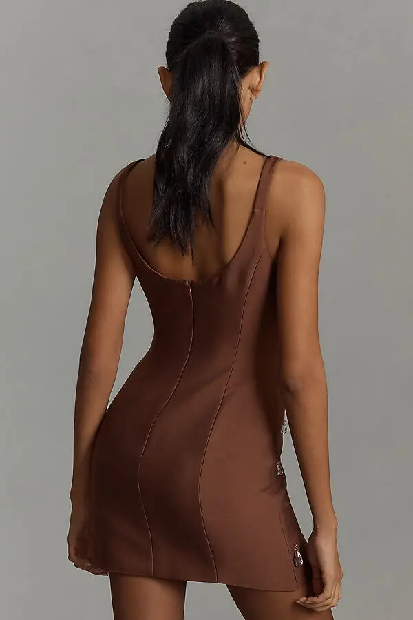 chinese dress ladies LUNA WOVEN LINEN BUTTON FRONT TANK DRESS – Velvet by Graham & Spencer
