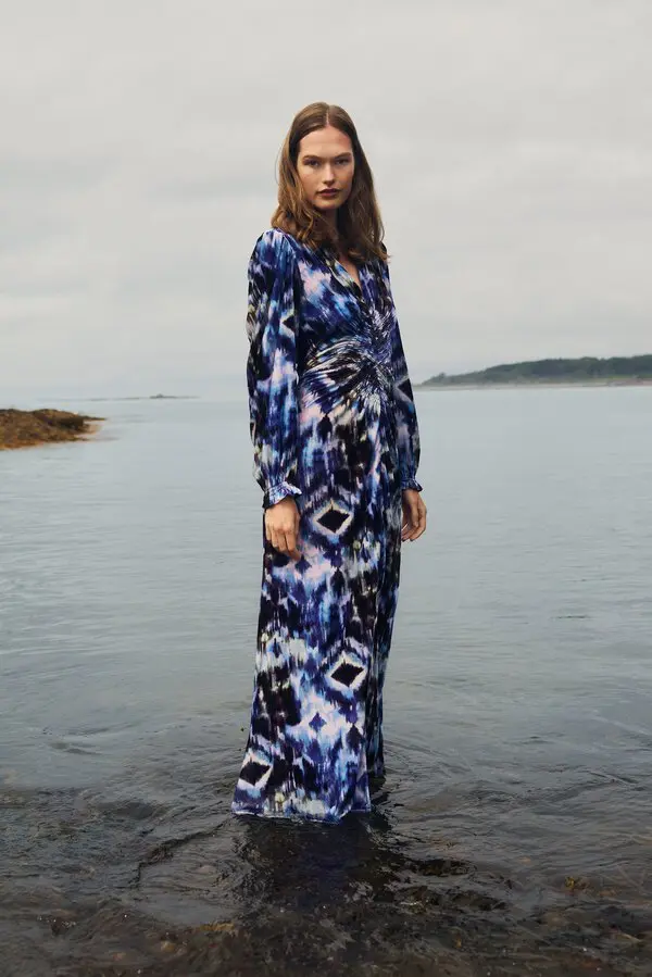 MARIE OLIVER Elsabeth Velvet Maxi Dress - Alta