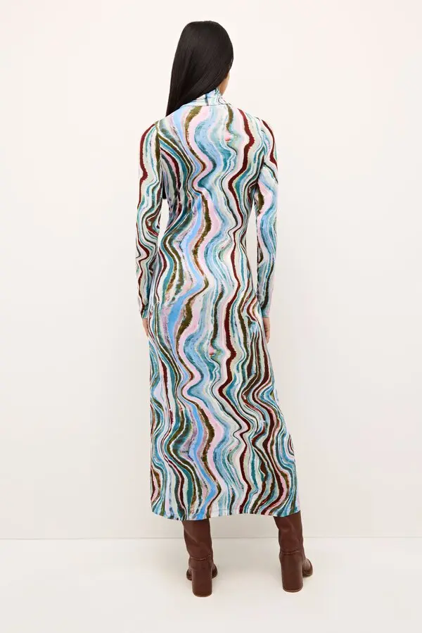 MARIE OLIVER Paxton Turtleneck Dress - Agate Stone