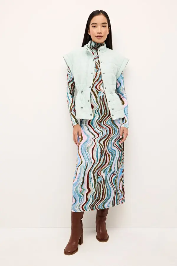 MARIE OLIVER Paxton Turtleneck Dress - Agate Stone