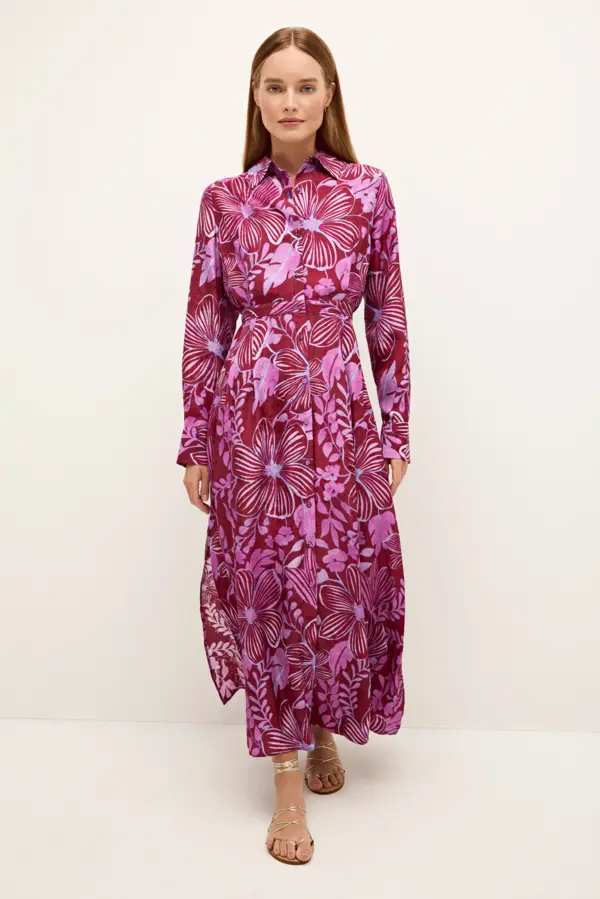 MARIE OLIVER Harriet Maxi Shirt Dress