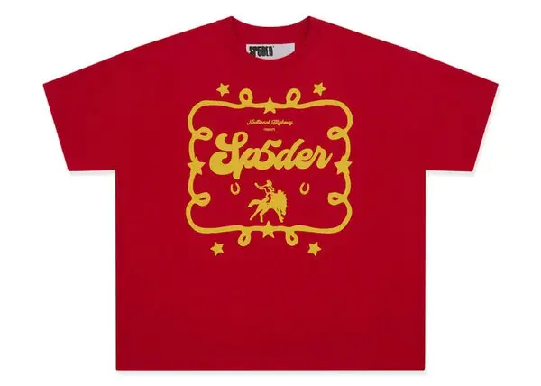 SP5DER Rodeo Poster Tee Shirt - Red