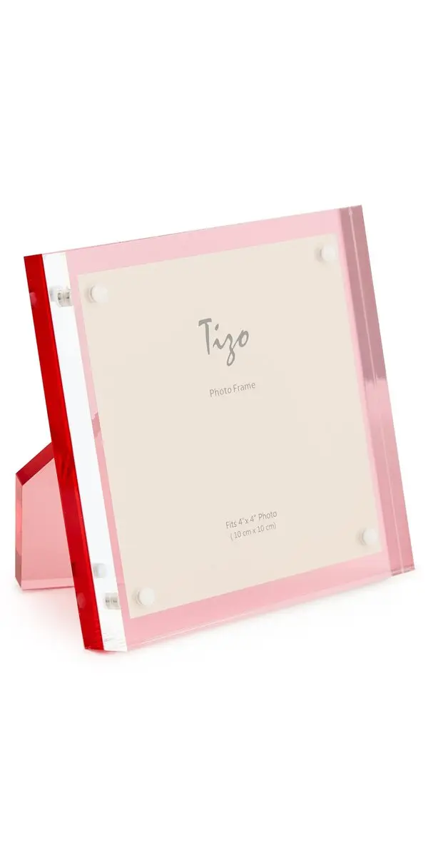 TIZO DESIGN Lucite Frame 4x4 - Pink