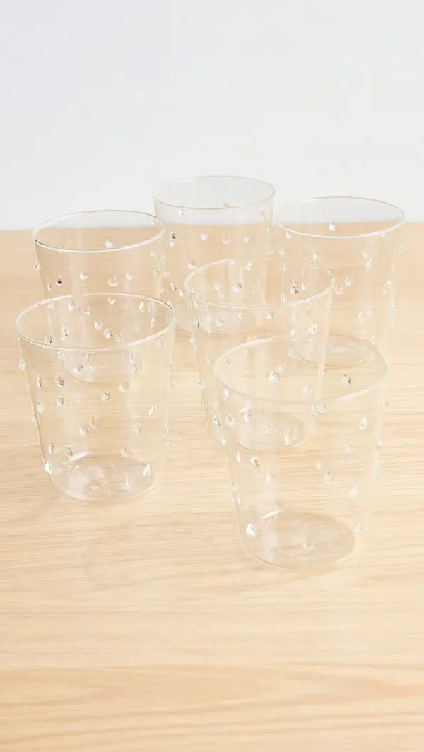 ZAFFERANO Party Dots Tumbler Set Of 6